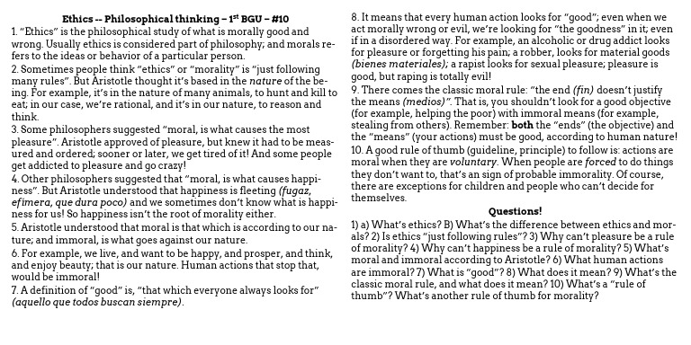 1ro Philo Unit 10 Screen | PDF | Pleasure | Happiness