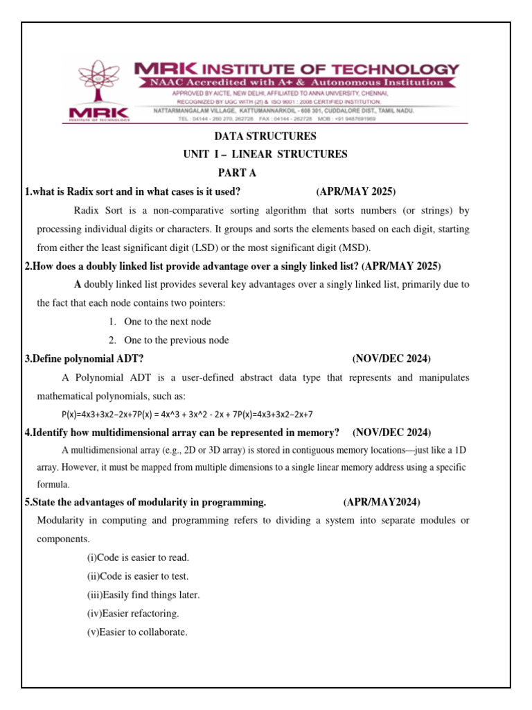 DS MODEL Q-1-5 | PDF | Queue (Abstract Data Type) | Computer Programming