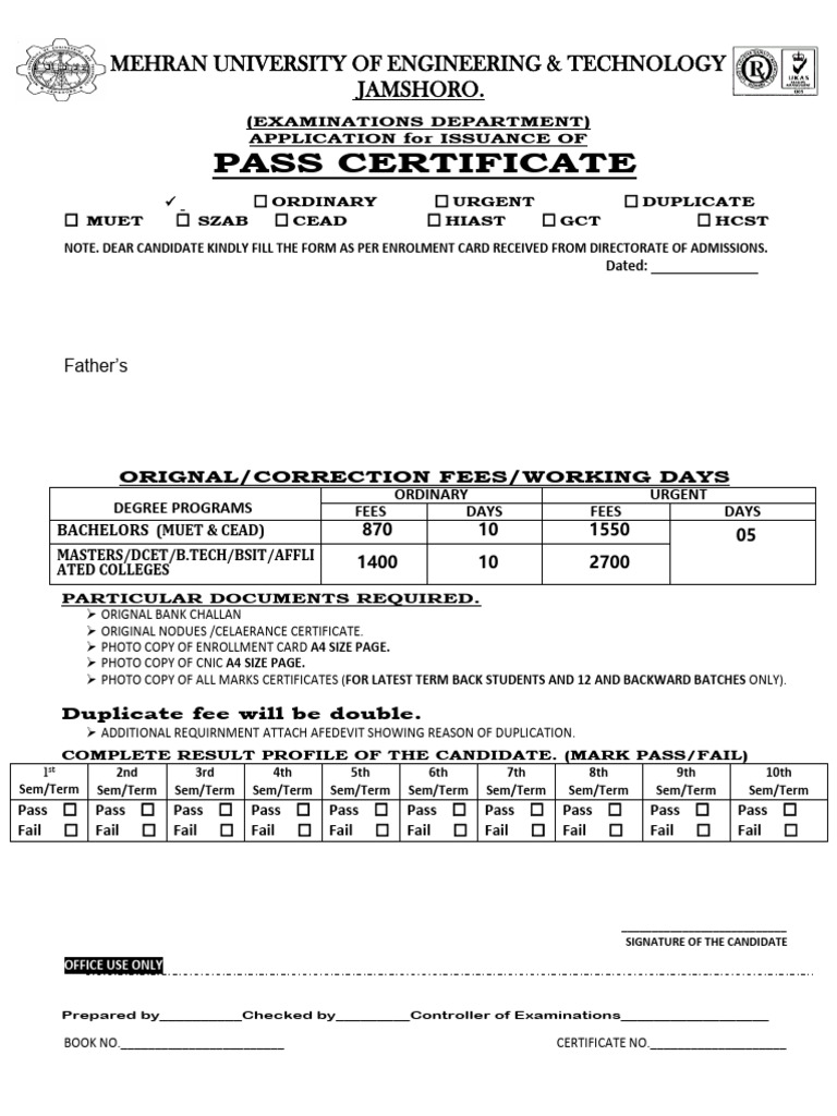 Pass Certificate L | PDF