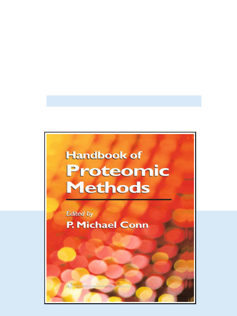 Handbook Of Proteomic Methods 1st Edition Paul R Graves Timothy A J ...
