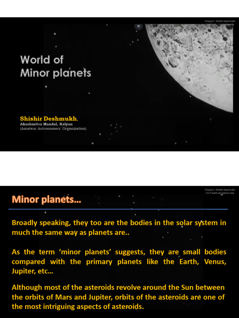 Understanding Minor Planets and Asteroids | PDF | Asteroid | Planets