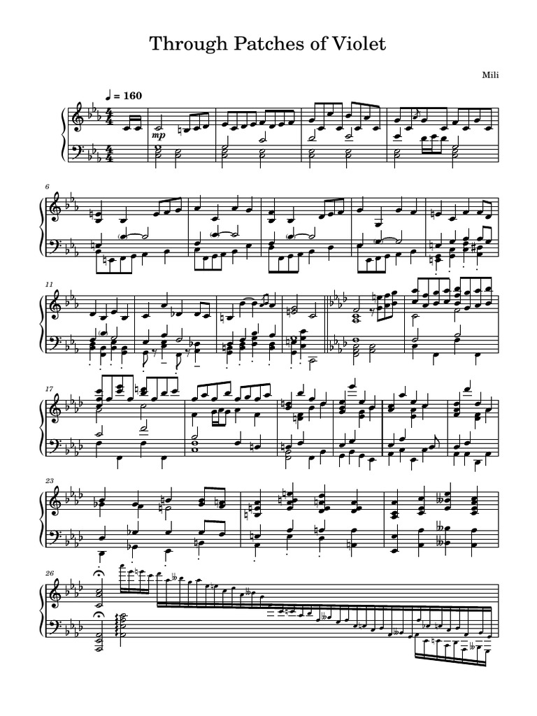 Through Patches of Violet Mili | PDF