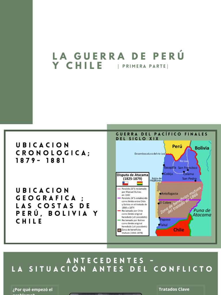 Guerra del Pacífico: Causas y Orígenes | PDF | Perú | Chile