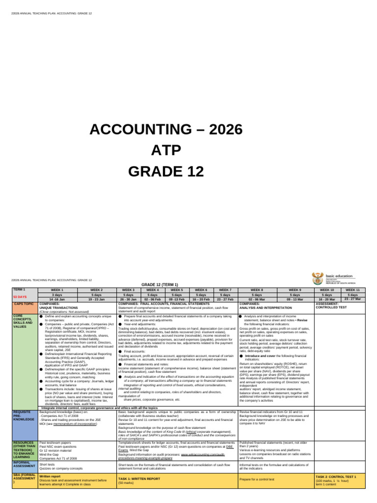 2025 Gr 12 ATP 2025 (1)-1-1 | PDF | Dividend | Income Statement