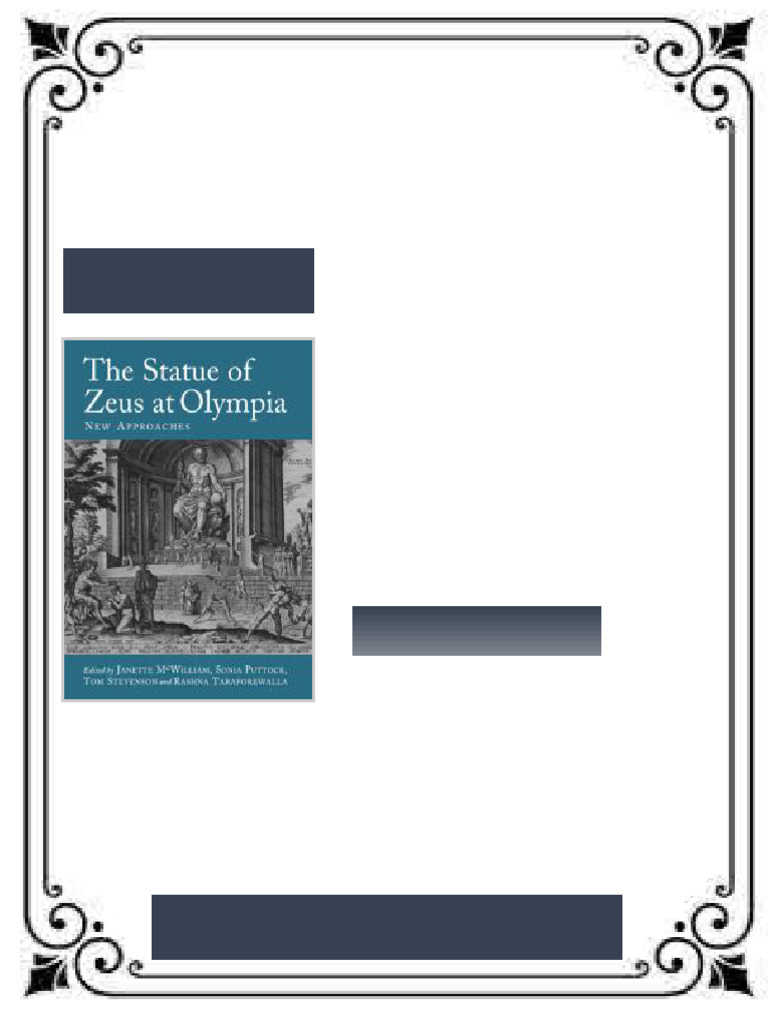 The Statue of Zeus at Olympia New Approaches 1st Edition Janette ...