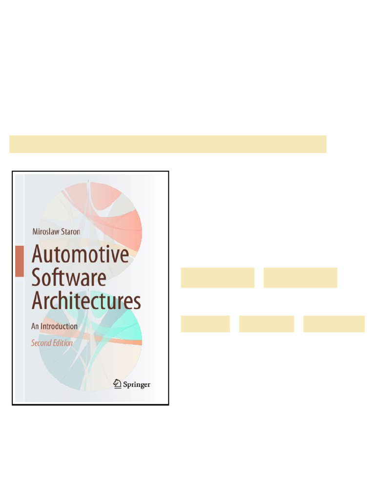 Automotive Software Architectures An Introduction 2nd Ed 2nd Edition ...