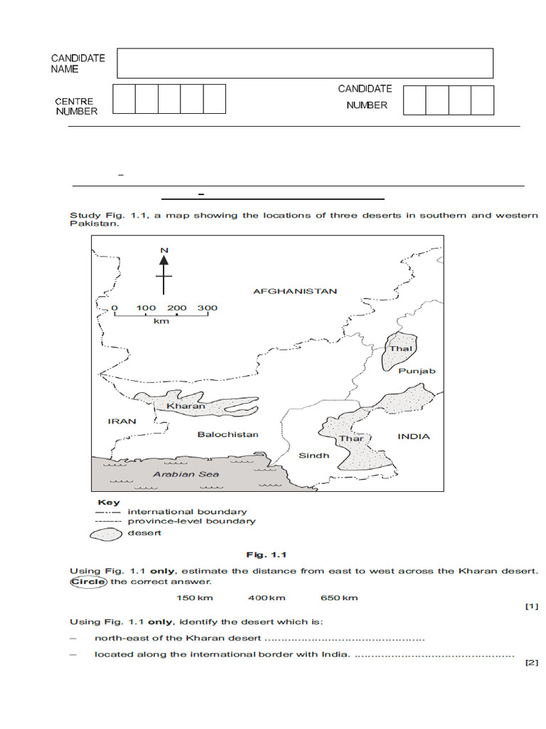 Pakistan Studies Exam Paper 2059 | PDF