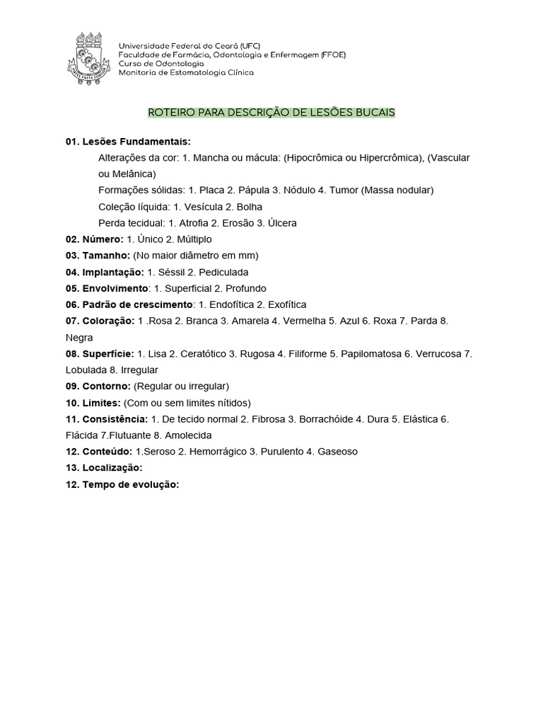 Classificação de Lesões Dermatológicas | PDF