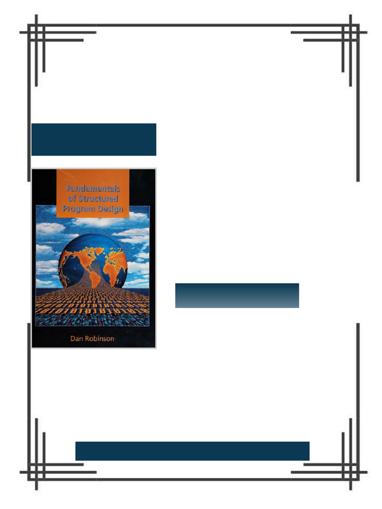 Fundamentals of Structured Program Design 2nd Edition Dan Robinson ebook learning optimized pdf ...