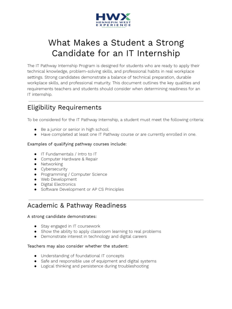 IT Candidate Guideline | PDF | Critical Thinking | Skill