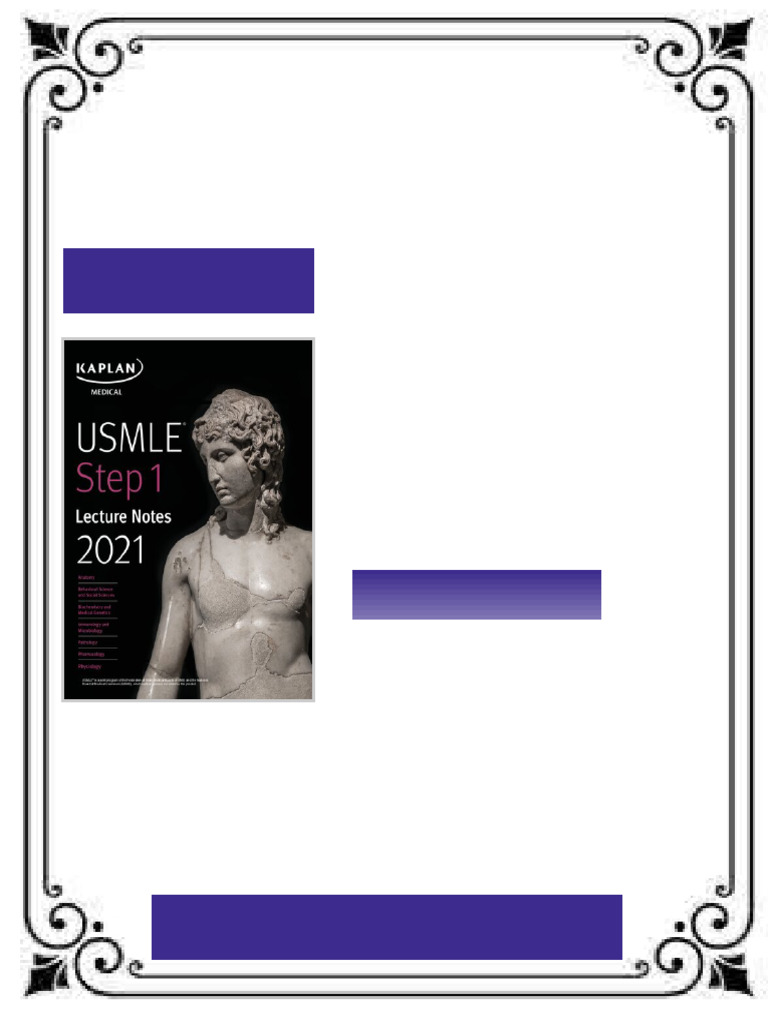 USMLE Step 1 Lecture Notes 2021 7 Book Set Kaplan Medical eBook compact ...