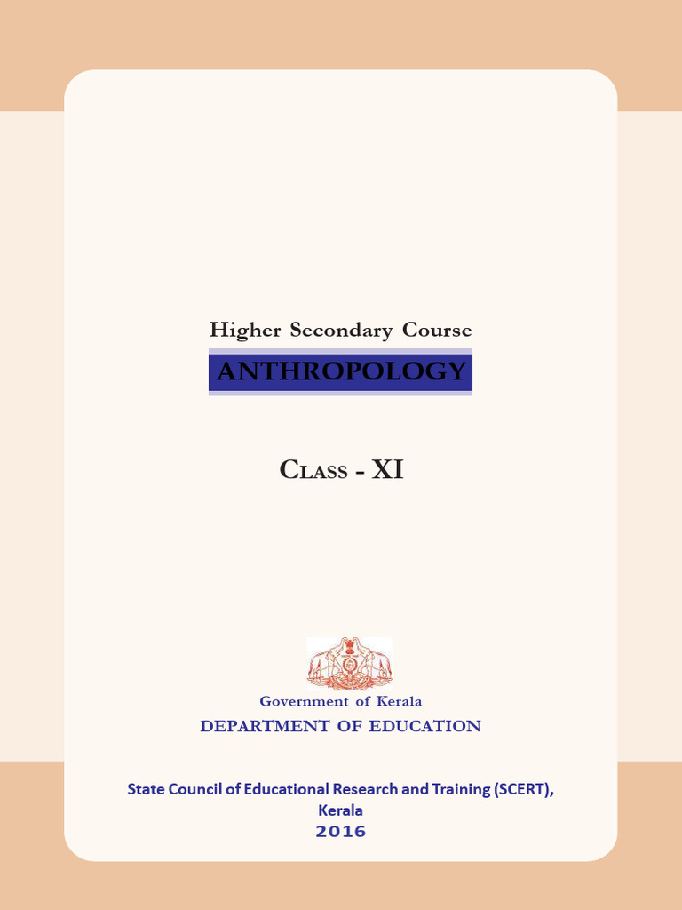 SCERT CLASS 11th Anthropology book copy | PDF | Anthropology | Linguistics