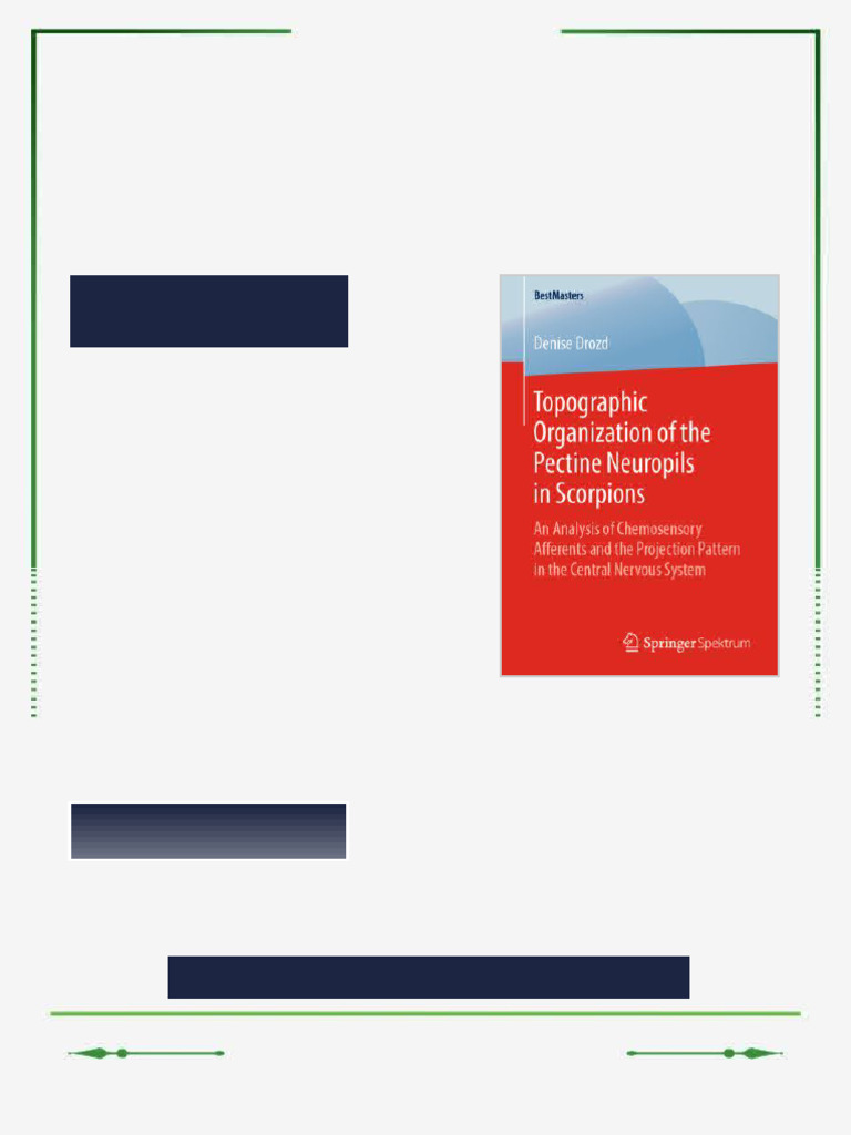 Topographic Organization of the Pectine Neuropils in Scorpions An ...