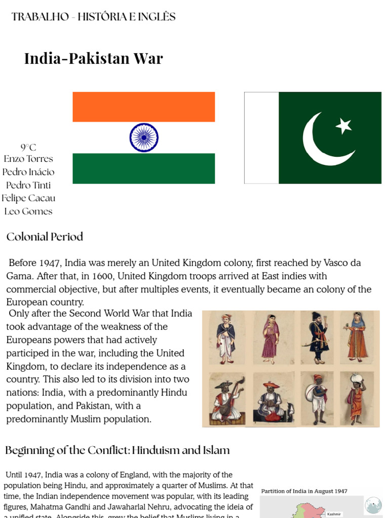 India-Pakistan Conflict Overview | PDF | Pakistan | Partition Of India