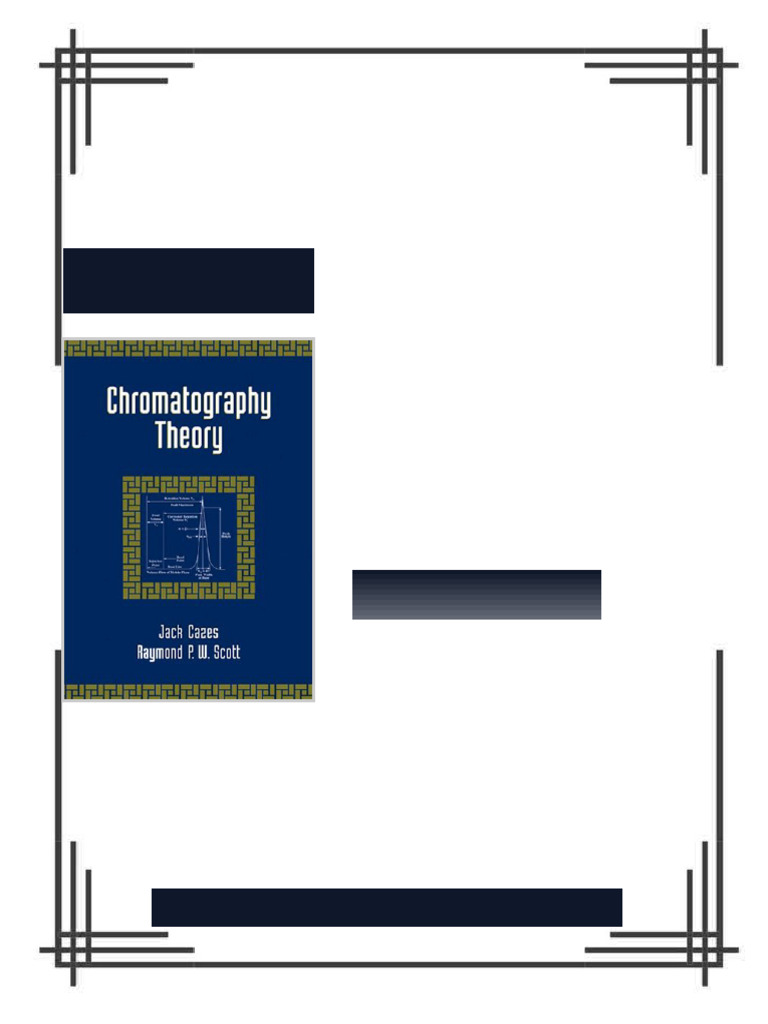 Chromatography Theory 1st Edition Jack Cazes ebook reprint digital ...