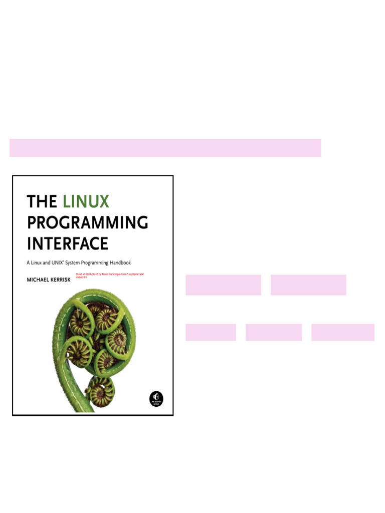 The Linux Programming Interface 1st Edition Michael Kerrisk Ready to Read | PDF | Berkeley ...
