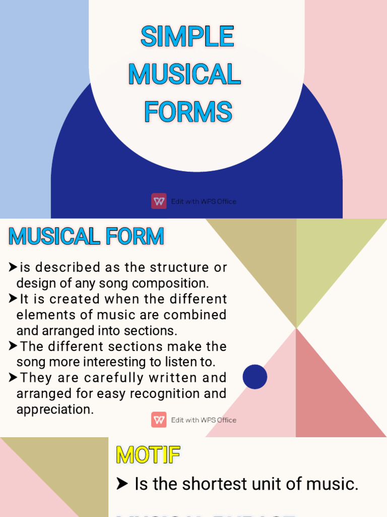 1. Simple Musical Forms | PDF | Musical Forms | Musical Compositions