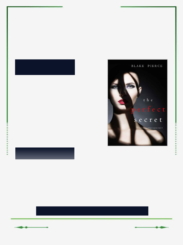 The Perfect Secret A Jessie Hunt Psychological Suspense Thriller Book ...