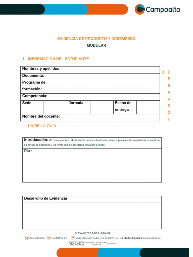 ENTREGABLE MODULAR_NOMBRE_NUMERO DE DOCUMENTO_TRD | PDF