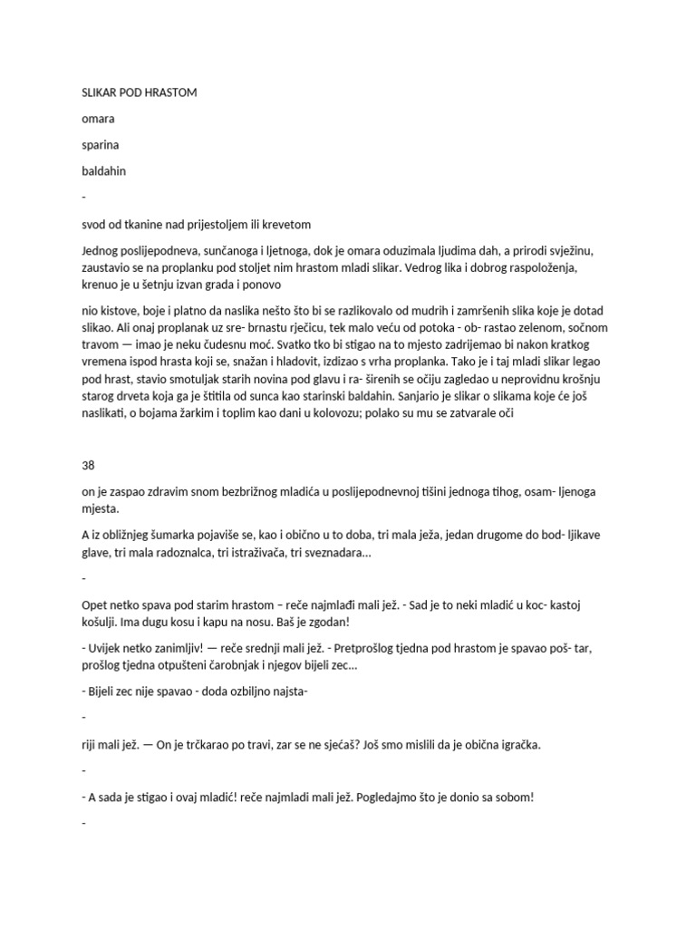 Slikar Pod Hrastom | PDF