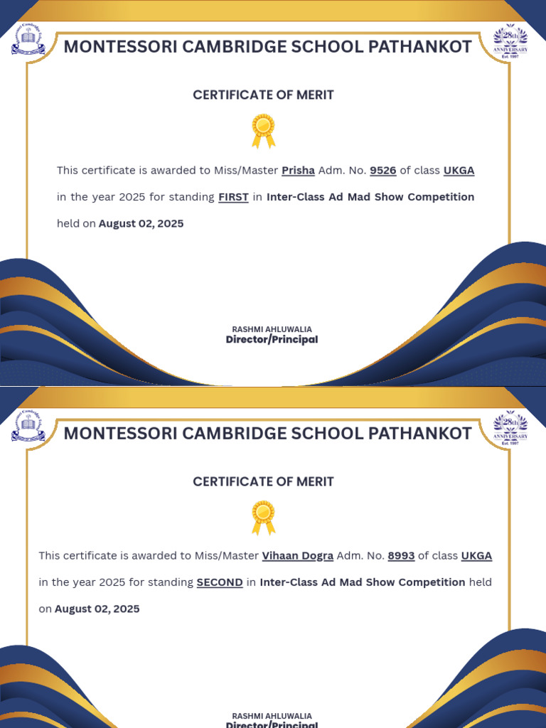 Inter Class Ad Mad Show Competition | PDF