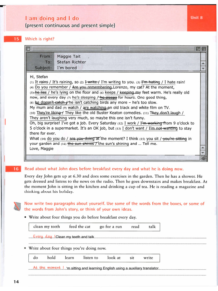 Simple Present vs Present Continuous | PDF