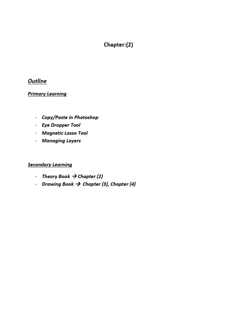 Chapter 2 (Outline) | PDF