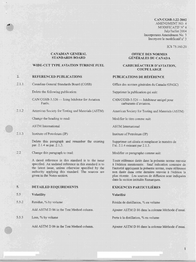 CGSB 3.22 | PDF | Jet Fuel | Petroleum