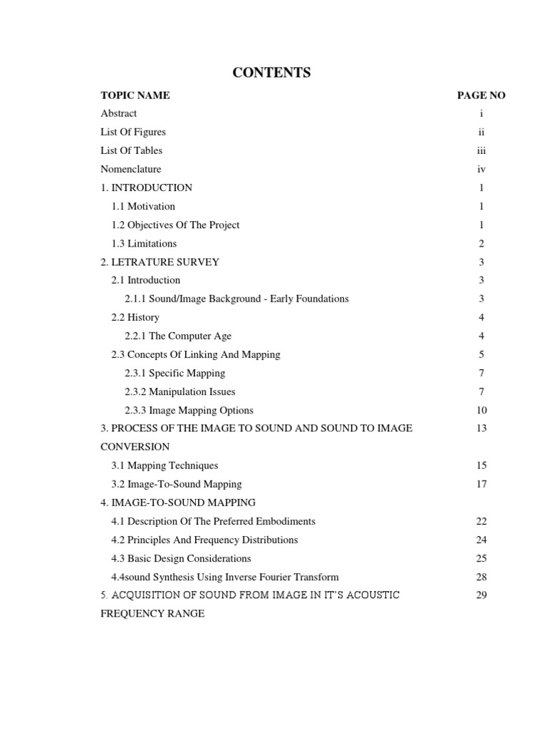 Image and Sound Conversion Techniques | PDF | Science & Mathematics ...