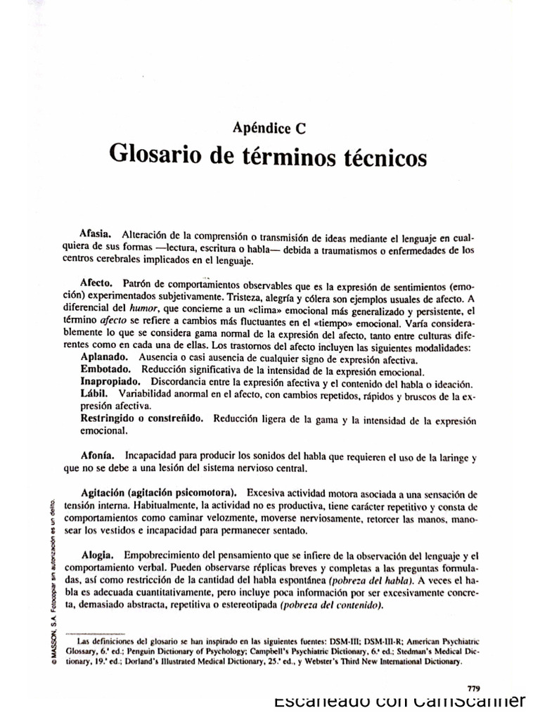 Glosario de Terminos Técnicos Para Informe | PDF