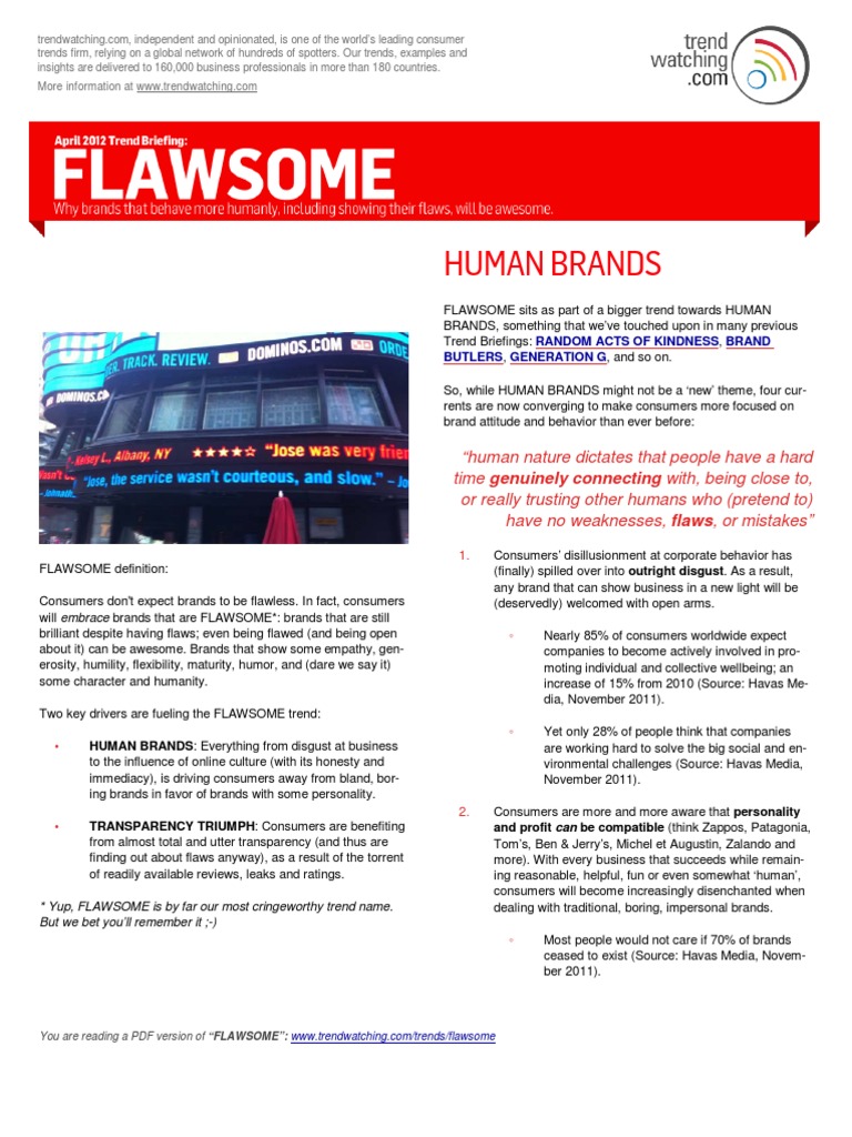 2012-03 Flawsome | PDF | Brand | Social Media