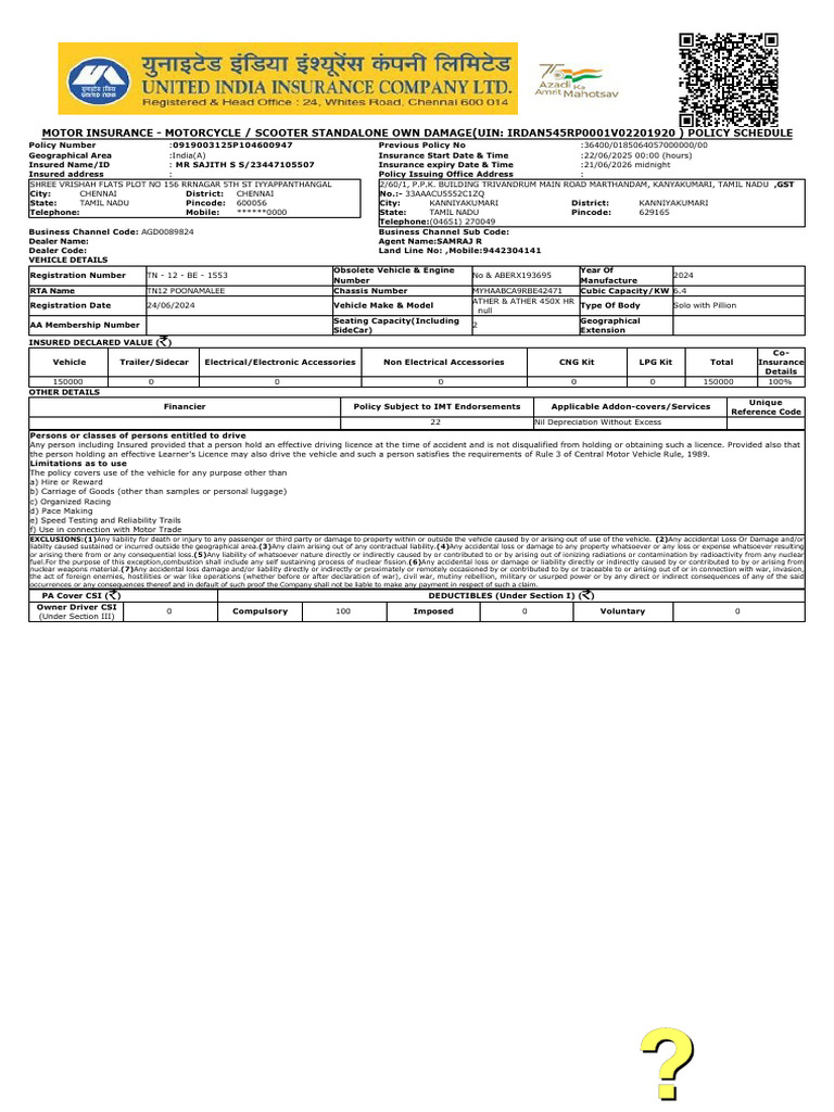 0919003125 p 104600947 | PDF | Insurance | Liability Insurance