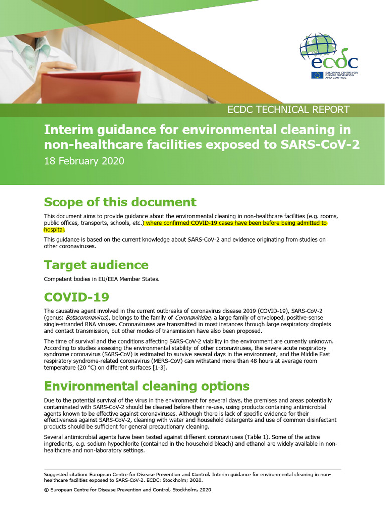 ECDC-coronavirus-SARS-CoV-2-guidance-environmental-cleaning-non ...
