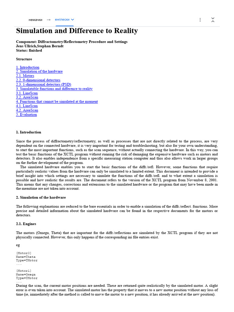 Diffractometry Simulation Guide | PDF | Spectral Density | Simulation