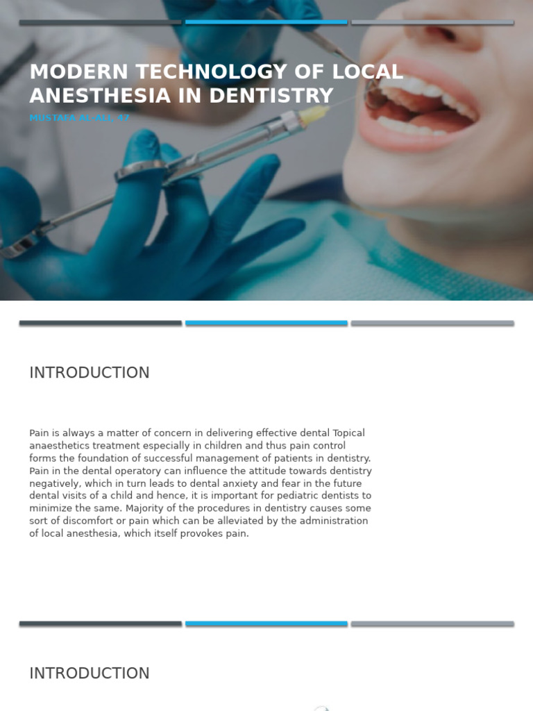 Modern Technology of Local Anesthesia in Dentistry | PDF | Injection ...