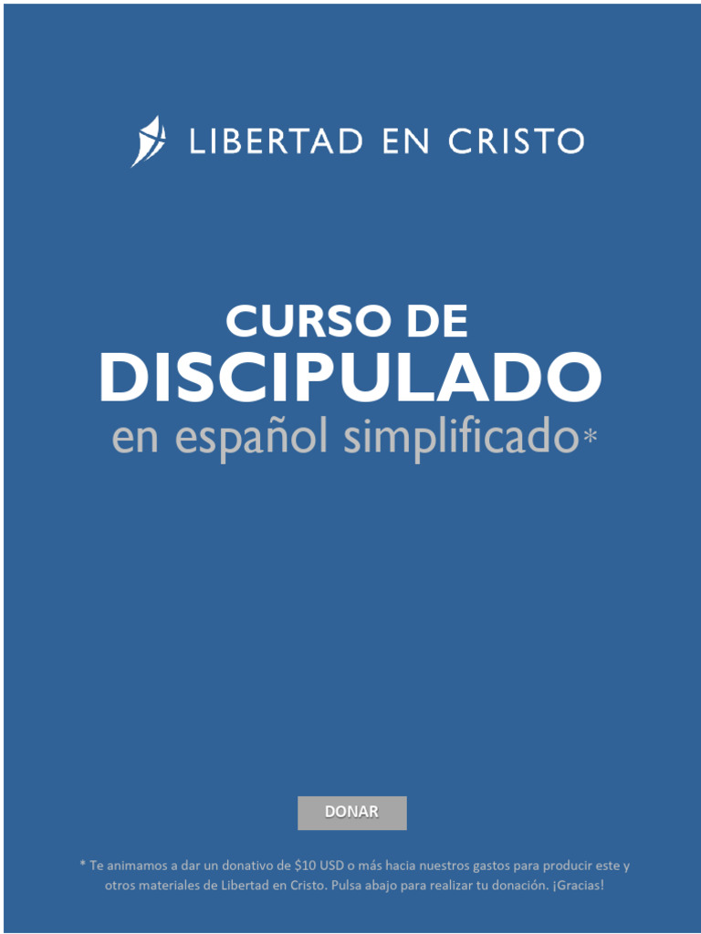 Curso de Discipulado LEC | PDF | Pecado | Cristo (título)