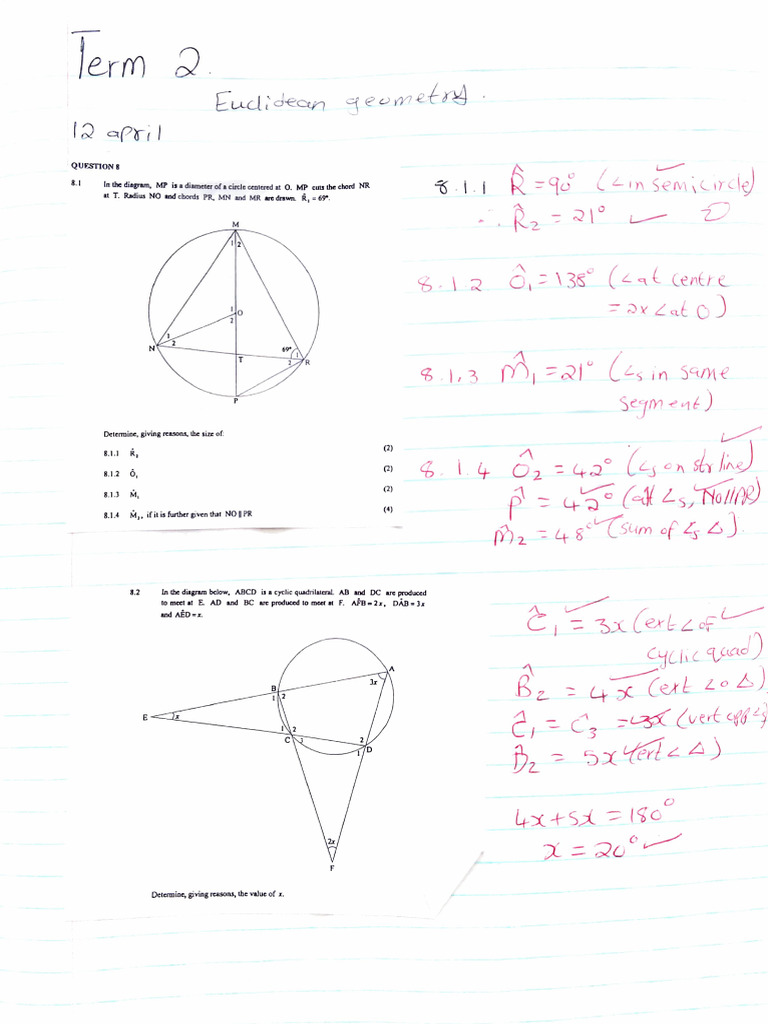Adobe Scan 26 Apr 2023 Euclidean geometry | PDF