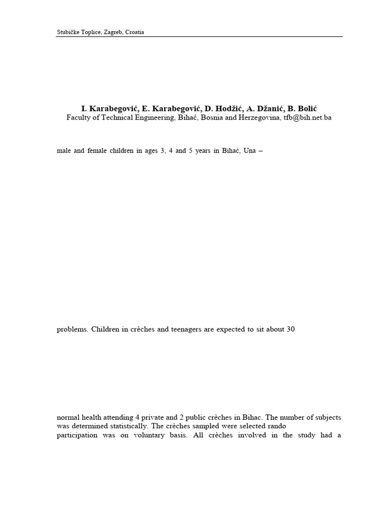 Anthropometric Study for Children's Furniture | PDF | Anthropometry | Chair