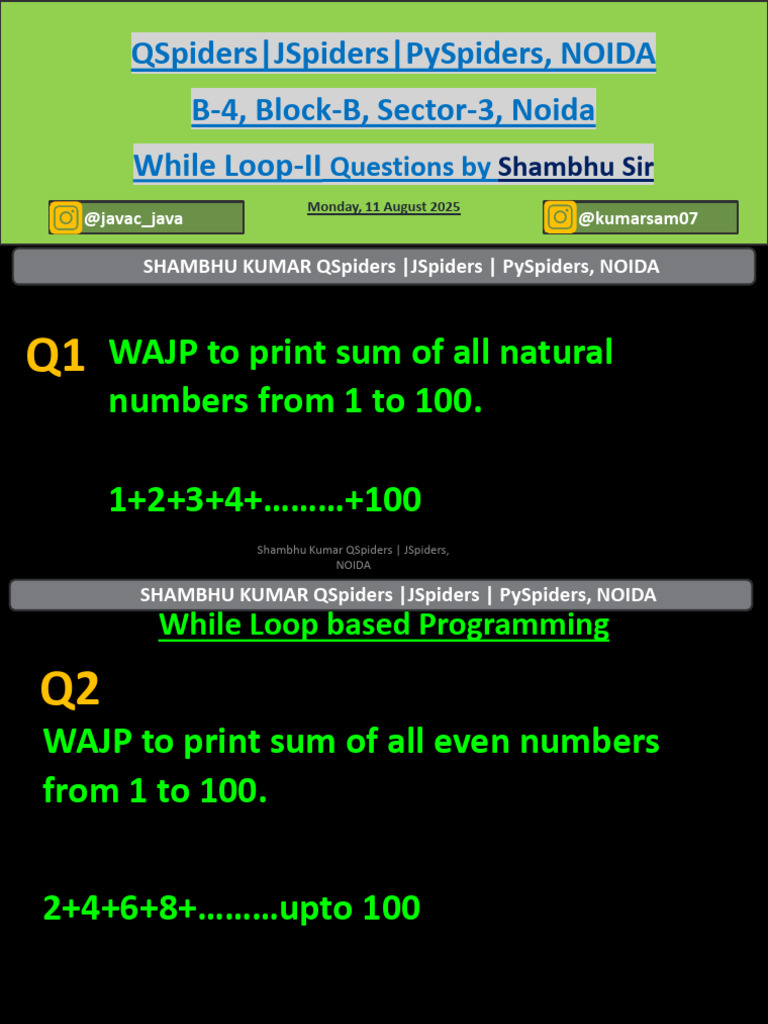 While Loop II | PDF | Php | Control Flow