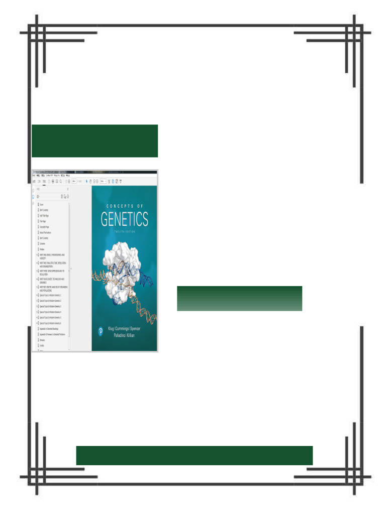 (Original PDF) Concepts of Genetics (12th Edition) eBook full document version | PDF | Gene | Dna