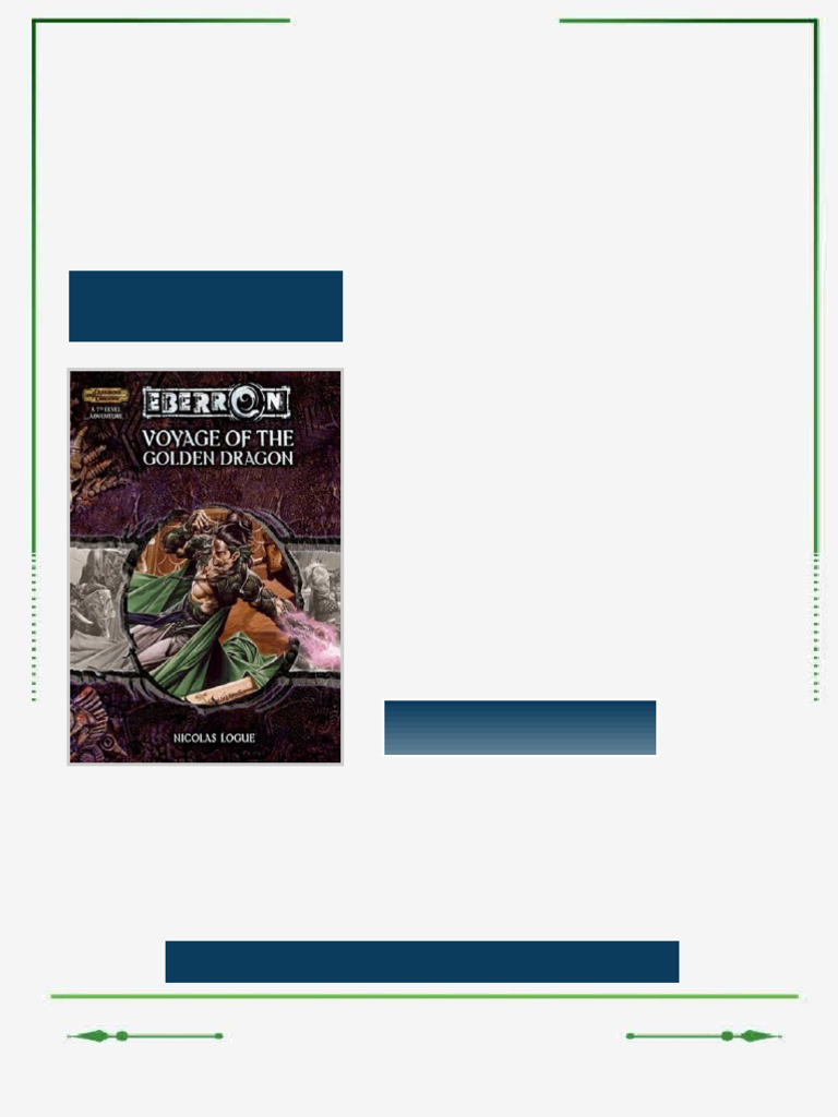 Voyage of the Golden Dragon Dungeons Dragons d20 3 5 Fantasy ...