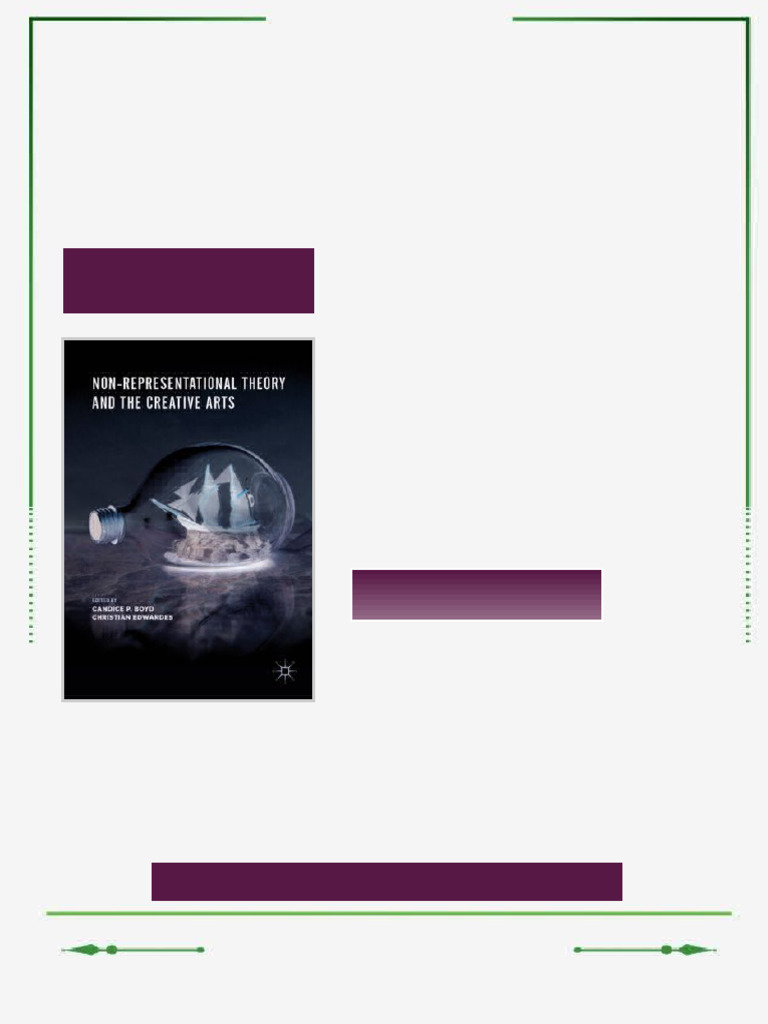 Non-Representational Theory and the Creative Arts Candice P. Boyd eBook ...