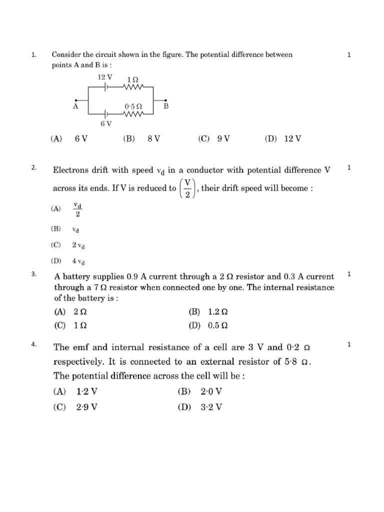 2 Current Electricity | PDF