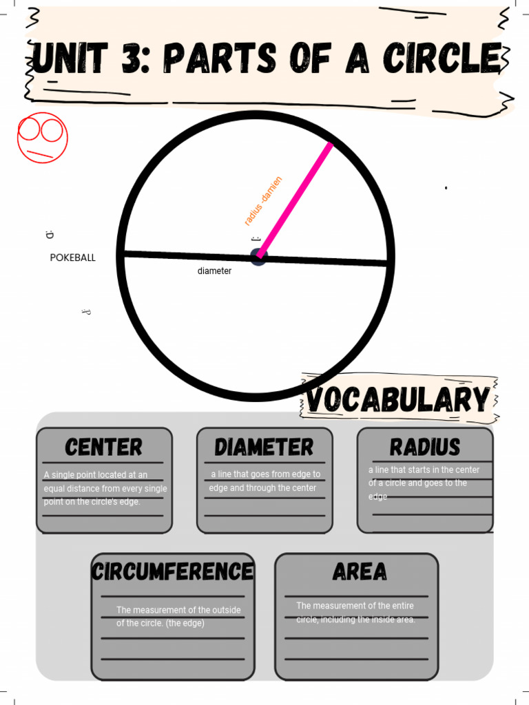 Kami Export - Circles Guided Notes (Student Copy) | PDF | Circle | Area