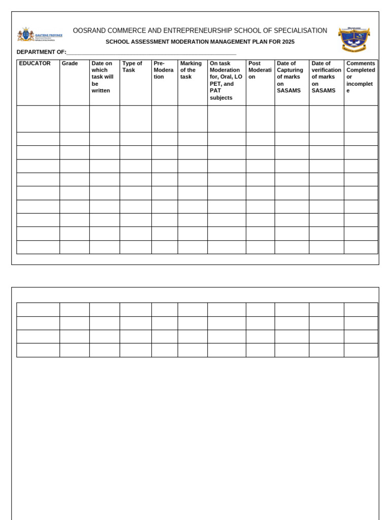 2025 School Assessment Plan Guide | PDF