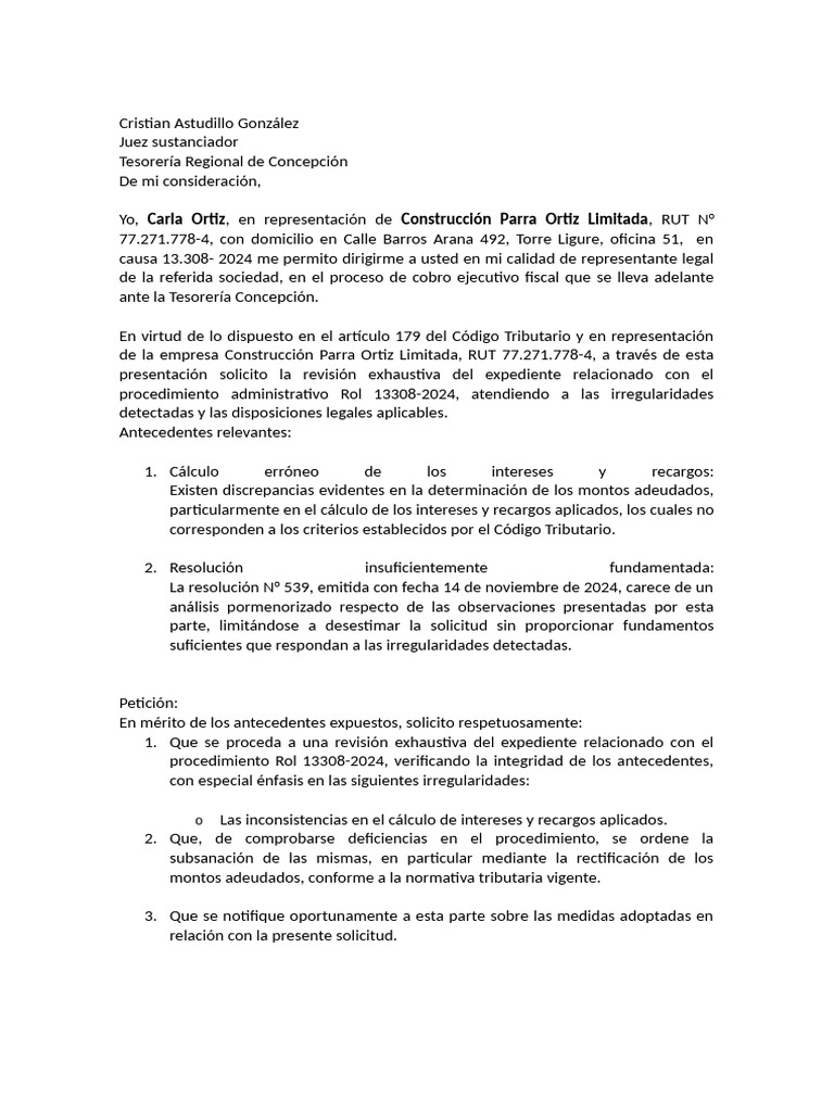 Recurso Art 179 Tgr (1) | PDF | Justicia | Crimen y violencia