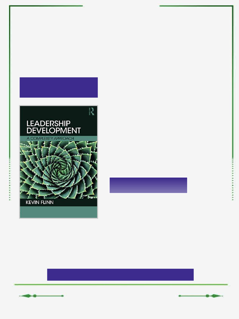 Leadership Development A Complexity Approach 1st Edition Kevin Flinn ...