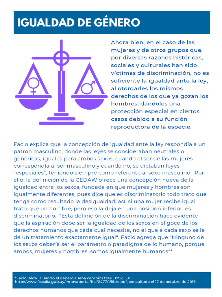 Igualdad de Género y Derechos Humanos | PDF | Estudios de género ...