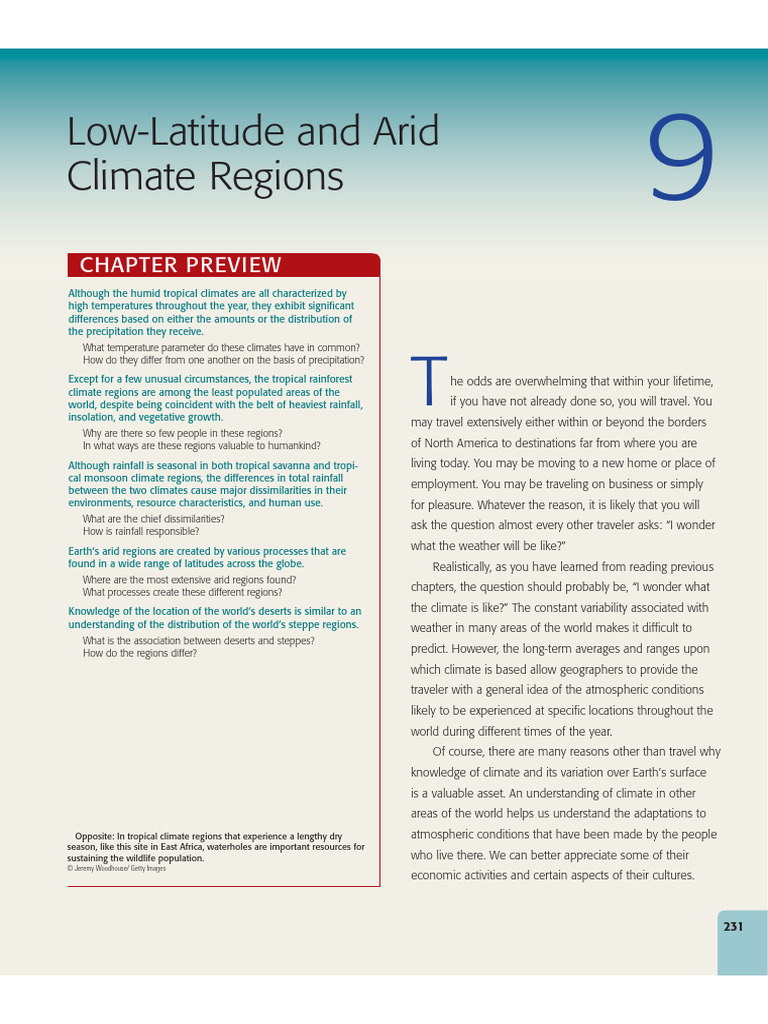 Low-Latitude Climate Regions Overview | PDF | Rainforest | Tropics
