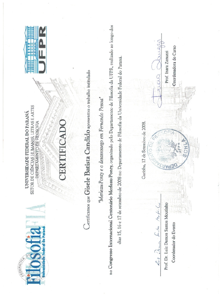 2 Produção Apresentação - Merleau-Ponty e o Desassossego Em Fernando ...